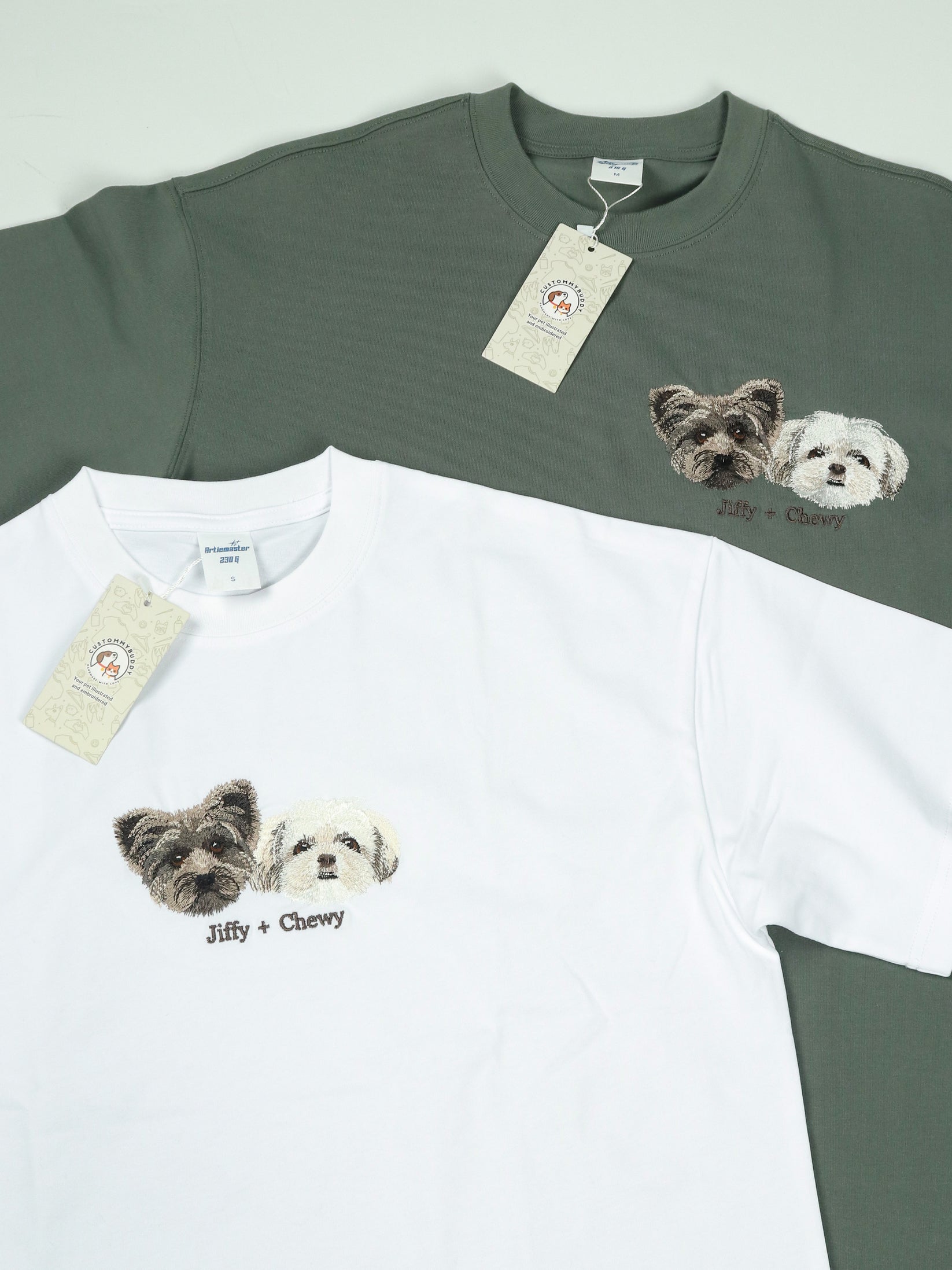Custom Pet Embroidered T-shirt – CustomMyBuddy